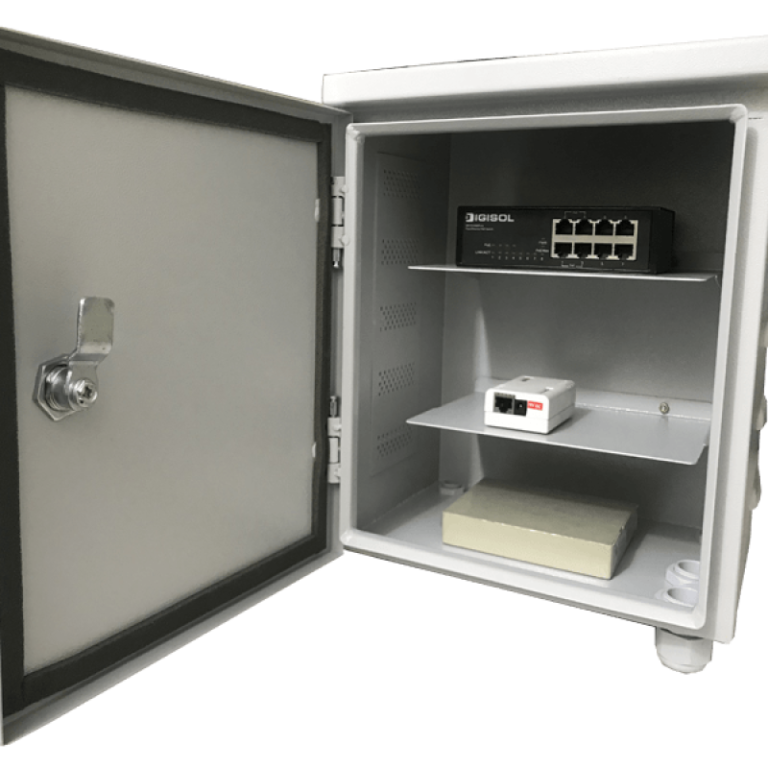 Mini Outdoor Pole Mount Rack - Unisol Communications