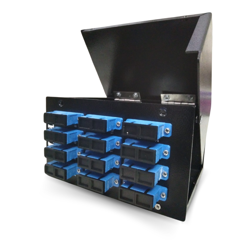 3 Fold Micro Din Rail Mount LIU / Patch Panel - Unisol