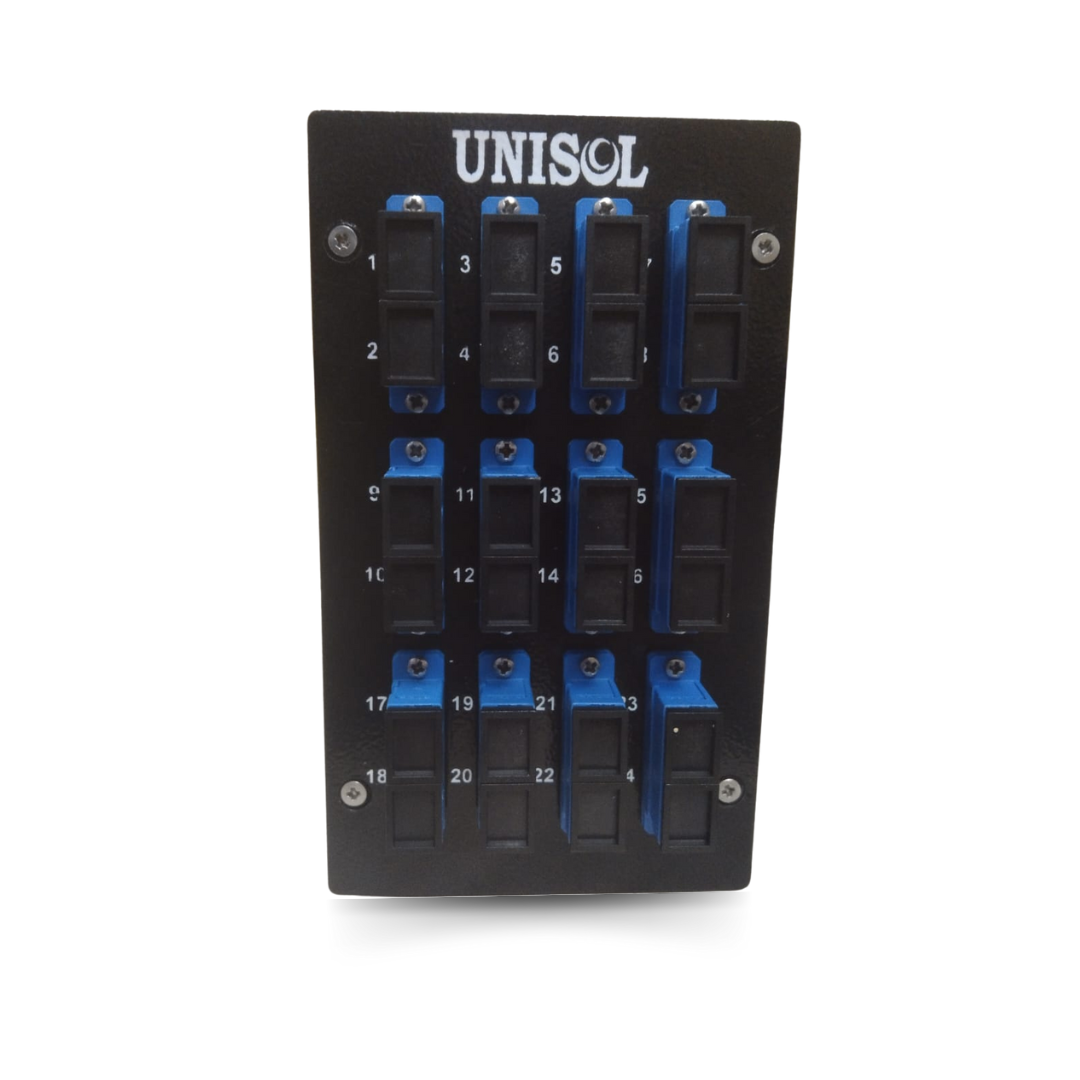 3 Fold Micro Din Rail Mount LIU / Patch Panel - Unisol