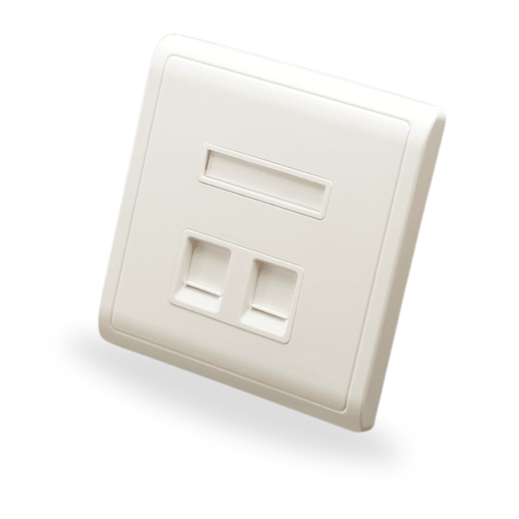 Face Plate – Cat6 Ethernet Wall Plate for Network Outlets