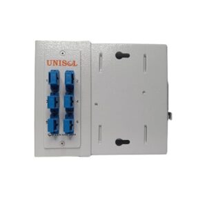 6 Port Din Rail Mount Fiber Patch Panel / LIU - Unisol