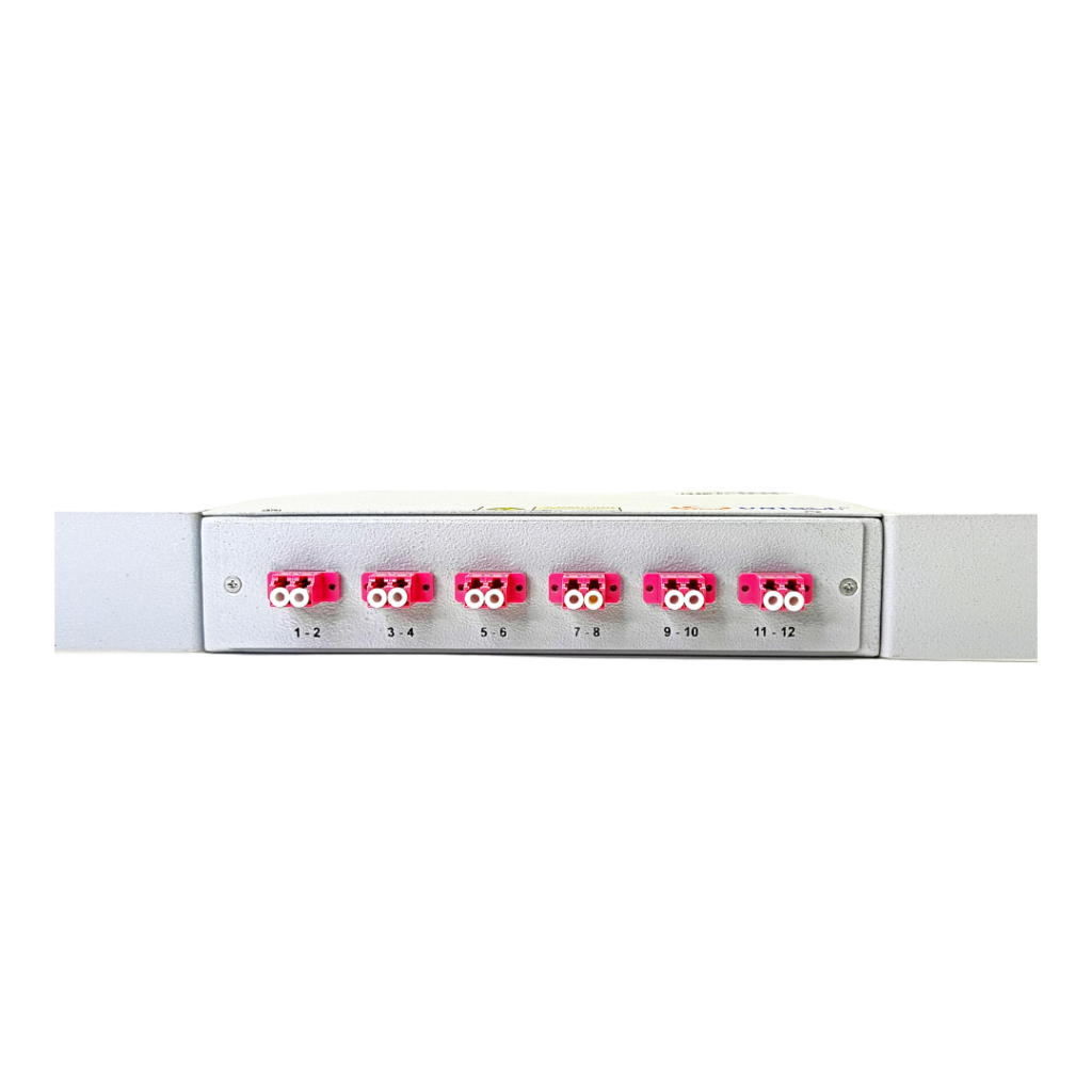 Mini 12 Port Rack Mount Fiber Patch Panel / LIU - Unisol